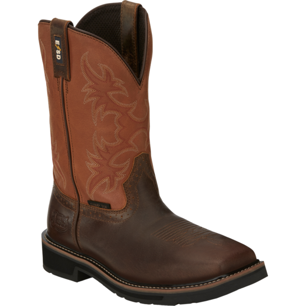 Men's Justin Actuator Composite Toe SD100 Western Work Boot